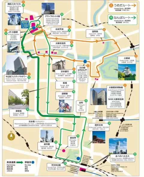 Map of osaka tourist attractions 60 photos - Grandioseship.com